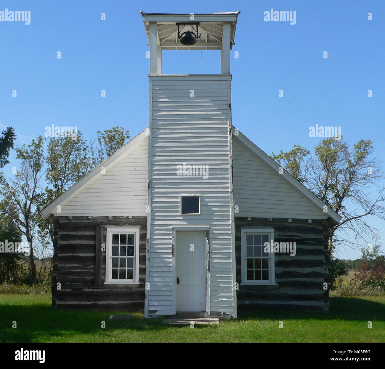 The Brown Earth Church, depicted from the east, is a notable historical ...