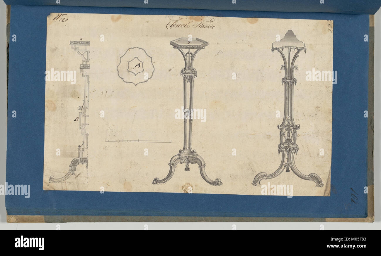 This drawing from the Chippendale collection showcases the design of ...