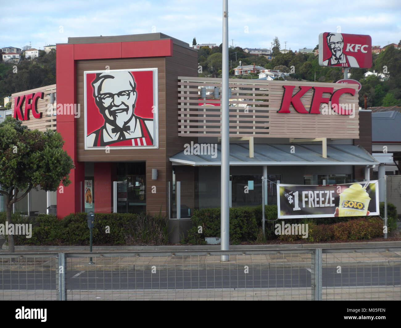 This image shows a KFC outlet in Burnie, Australia, captured on October ...