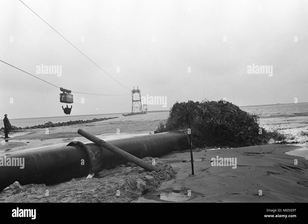 An image depicting the construction work on the Grevelingendam, a major ...