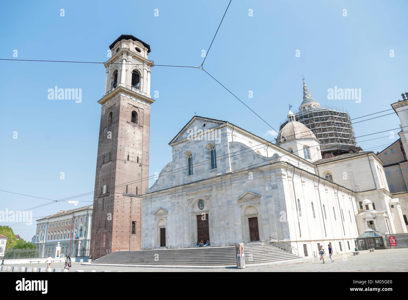 Turin, Italy: historical monuments in the city center such as ...