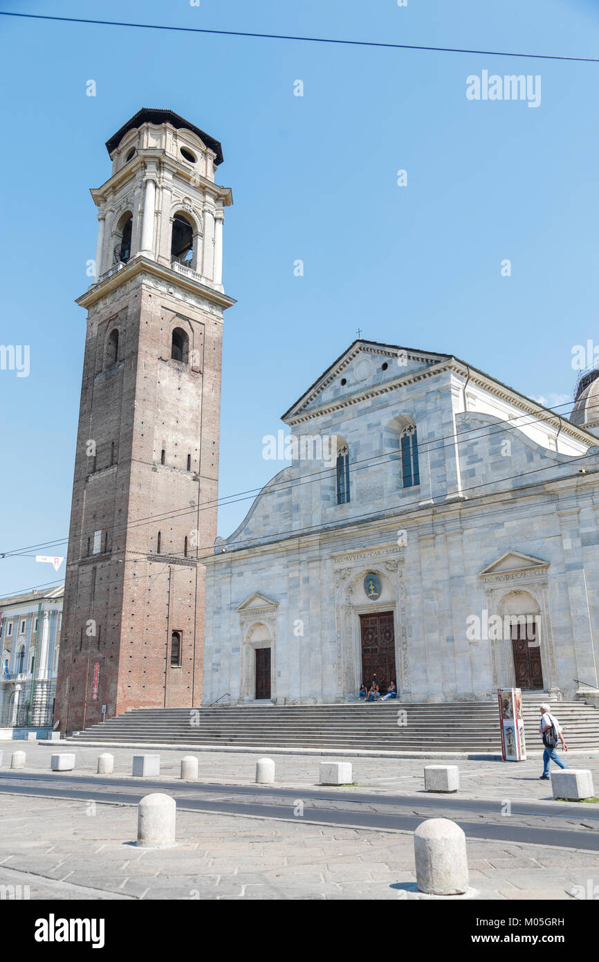 Turin, Italy: historical monuments in the city center such as ...