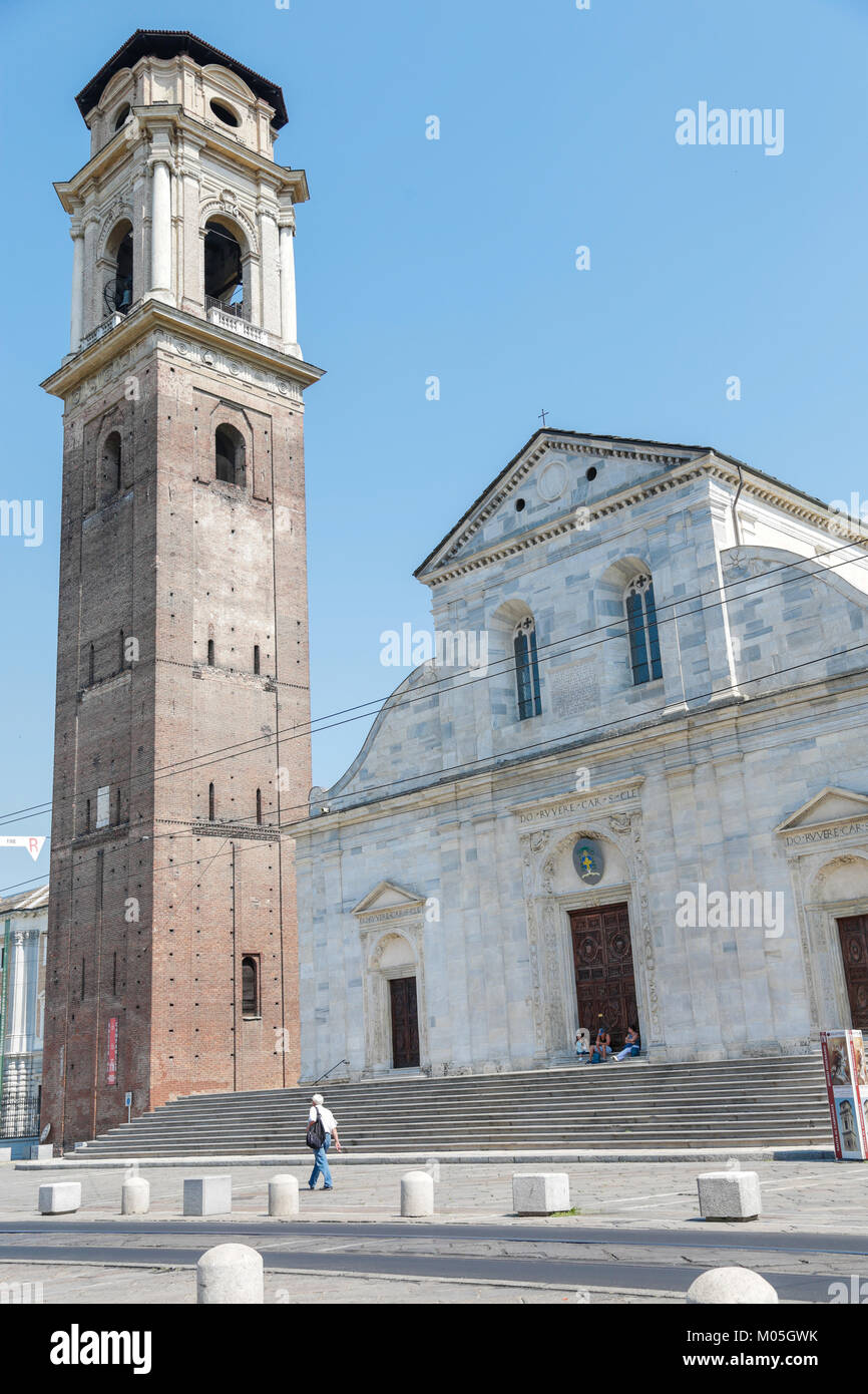 Turin, Italy: historical monuments in the city center such as ...