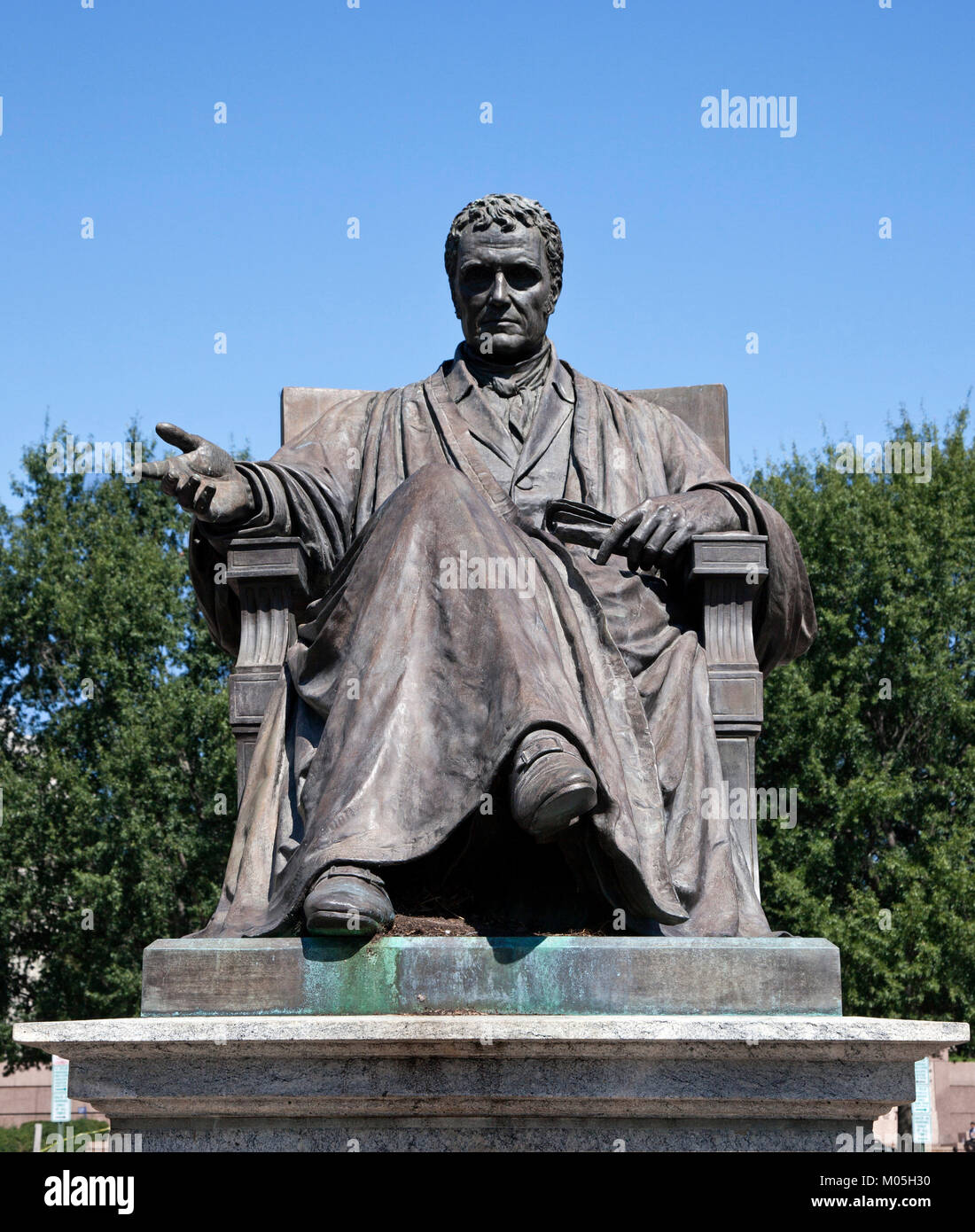 Statue of John Marshall, at the John Marshall Memorial Park, NW ...