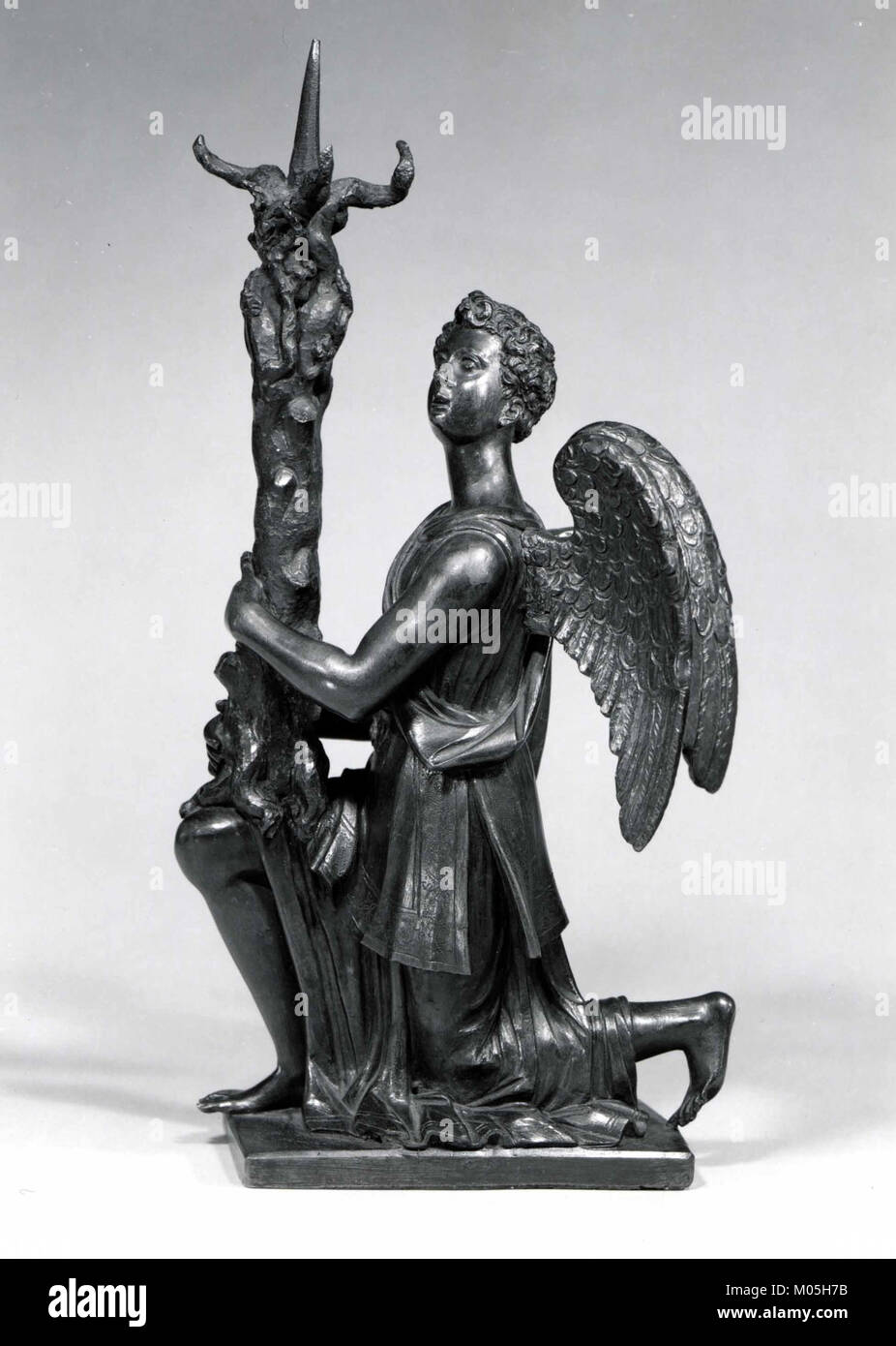 The candlestick in the form of a kneeling angel, housed at the ...