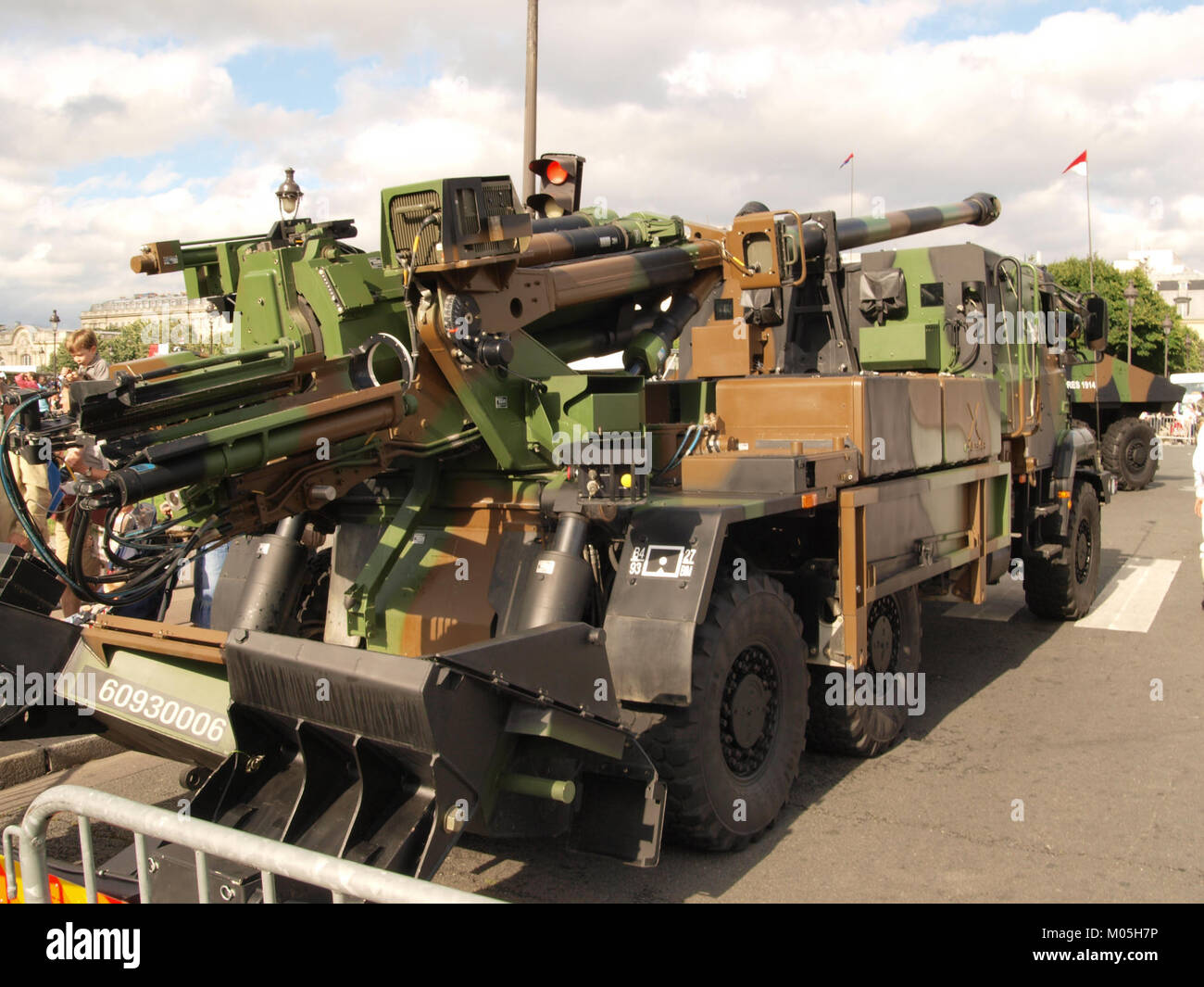 Photograph of the CAESAR self-propelled howitzer with French army ...