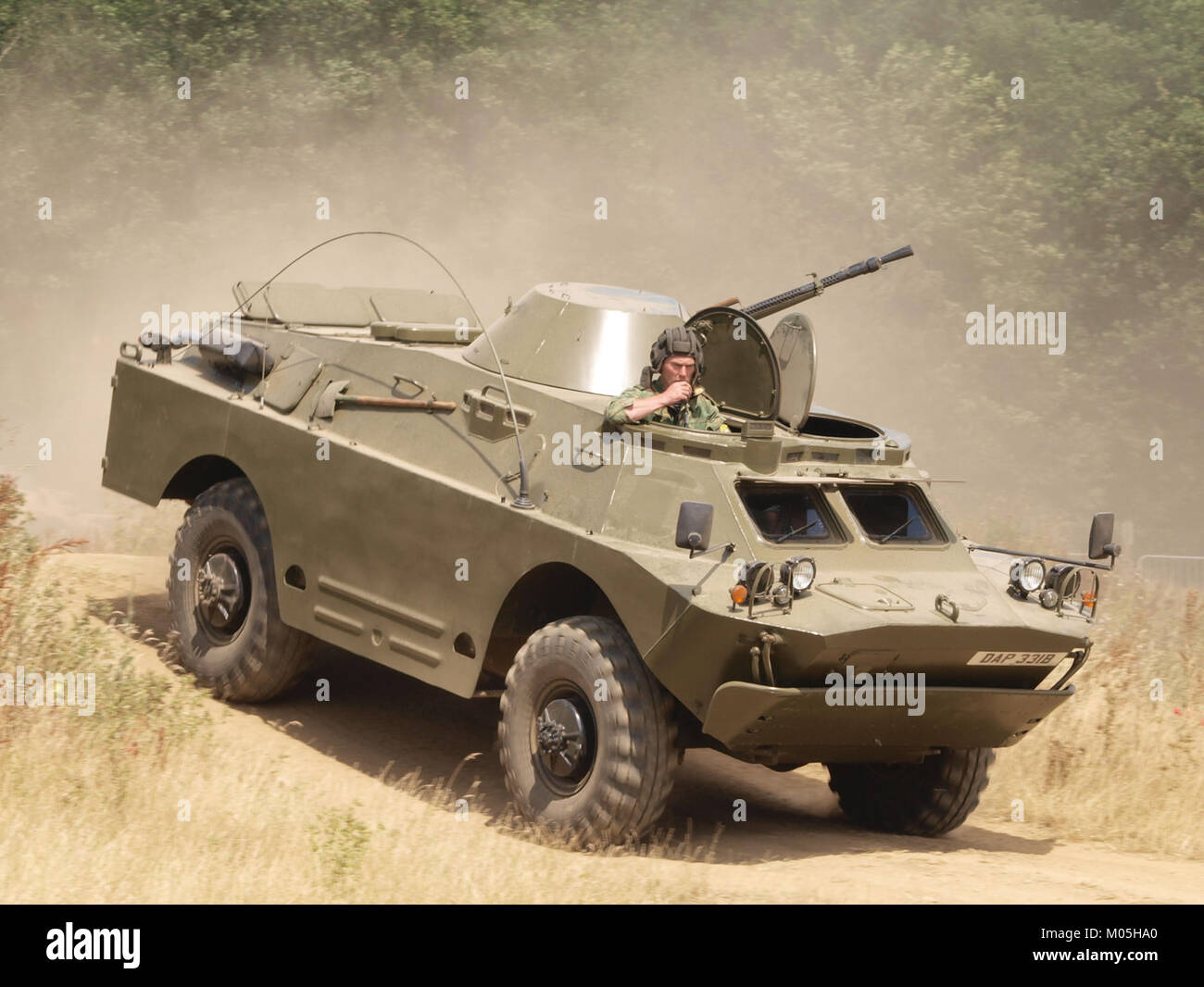 The BRDM-2 is a Soviet amphibious armored reconnaissance vehicle ...