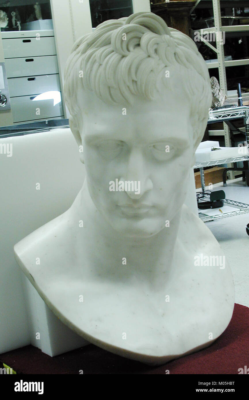 This bust of Napoleon Bonaparte, located at the Metropolitan Museum of ...