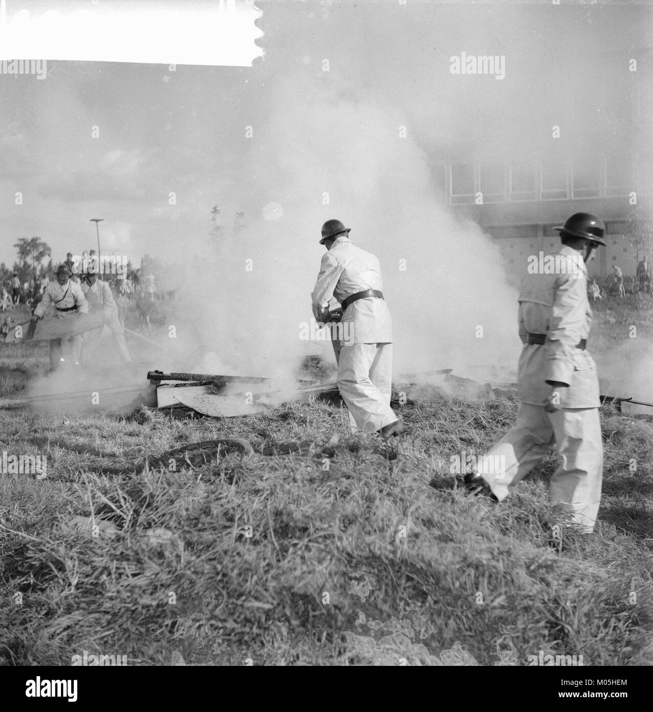 Emergency drills Black and White Stock Photos & Images - Alamy