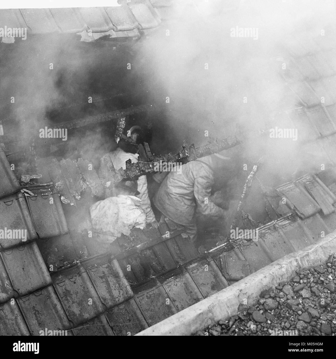 An image showing a fire (brand) in Haringpakkerstraat, Rotterdam. The ...