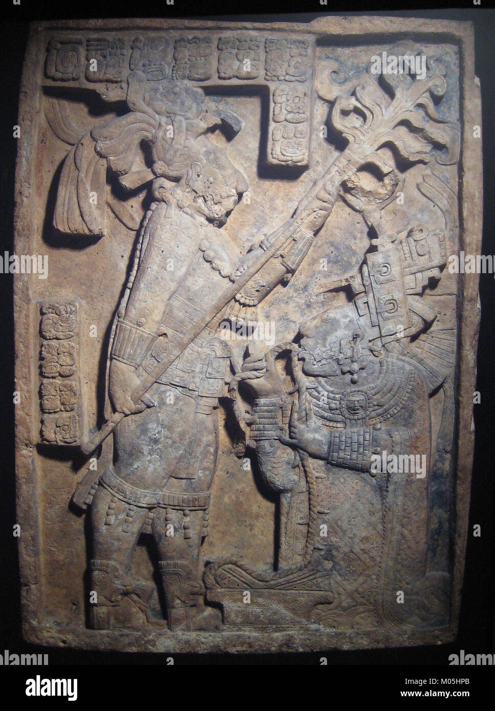 The British Museum's Maya blood-letting relief is an ancient sculpture ...