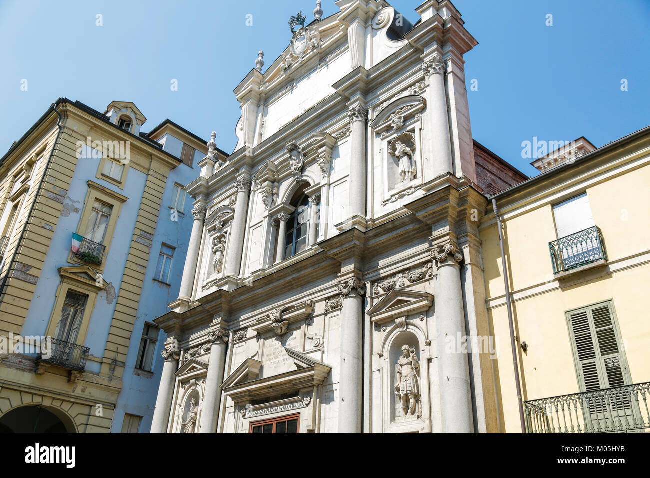Turin, Italy: historical monuments in the city center such as ...