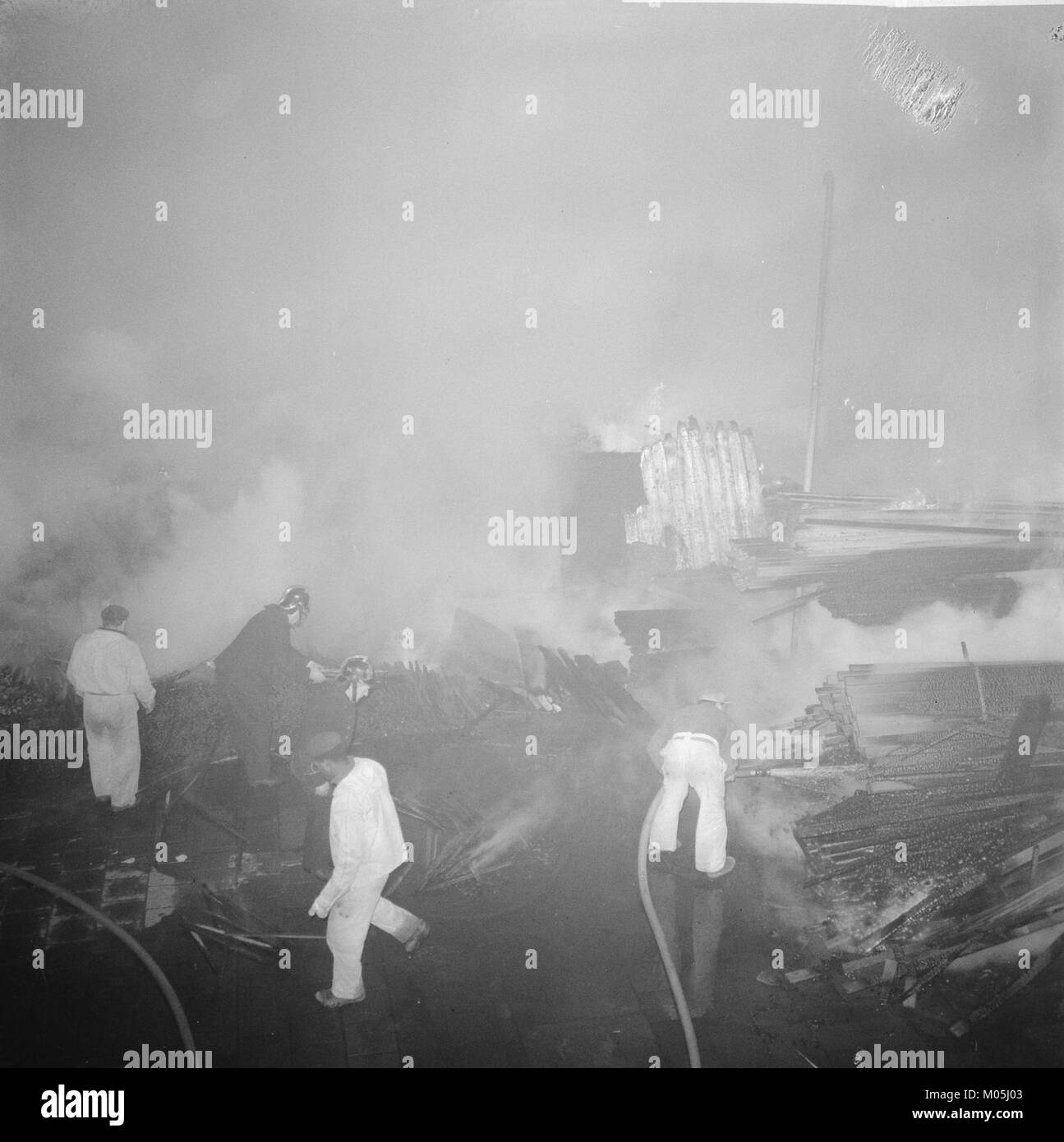 This image shows a fire at the NDSM shipyard in Amsterdam, Netherlands ...