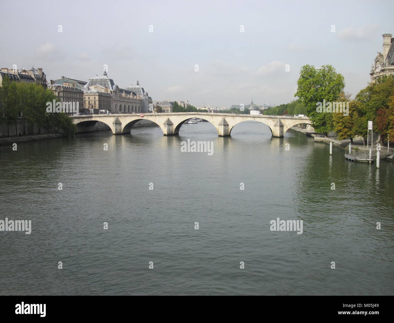 The Pont Royal Bridge in Paris, France, is a historic structure that ...