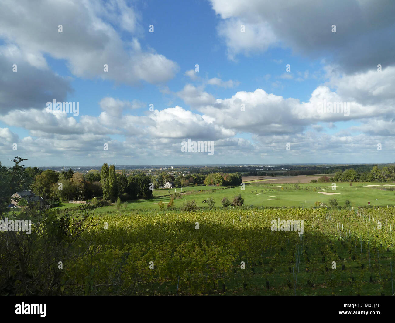 This image shows the view from the Calvary route in Cadier en Keer ...