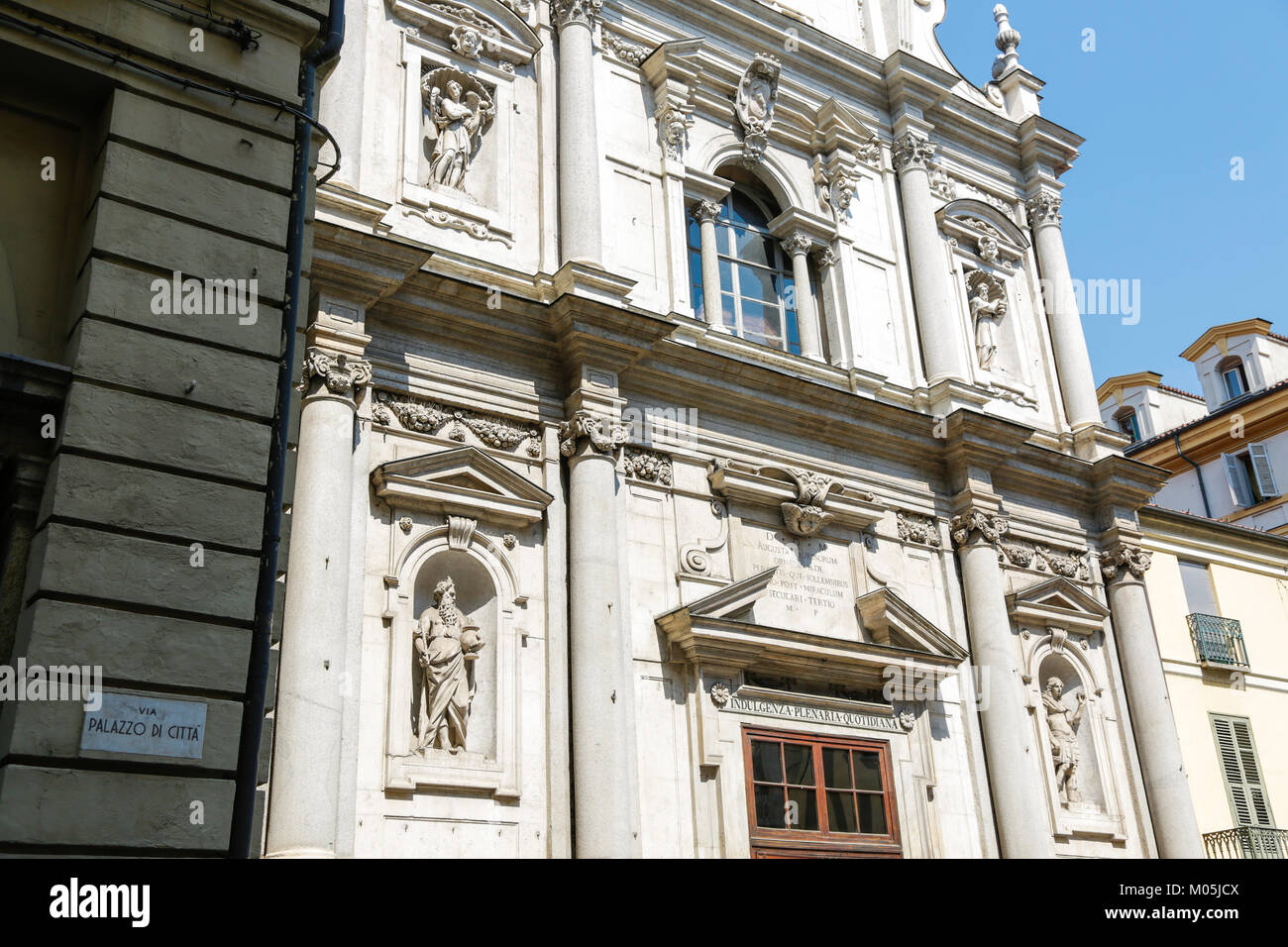 Turin, Italy: historical monuments in the city center such as ...
