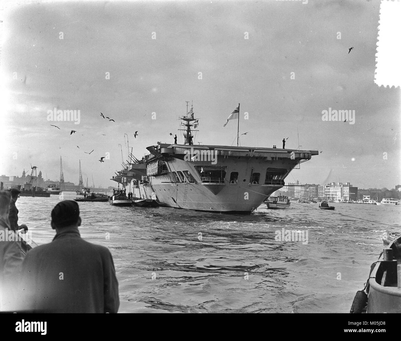 Military ship visit Black and White Stock Photos & Images - Alamy