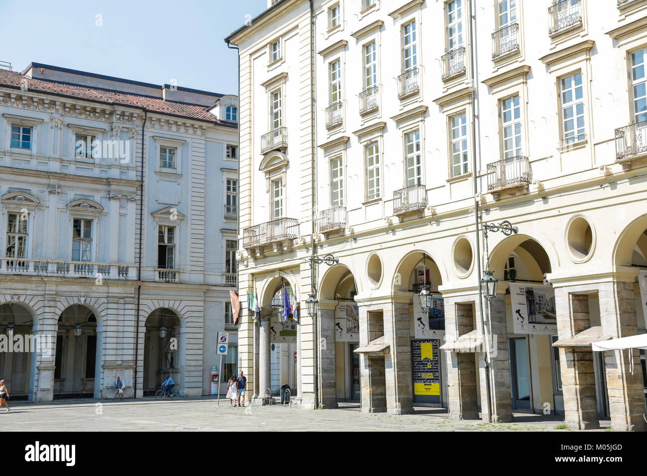 Turin, Italy: historical monuments in the city center such as ...