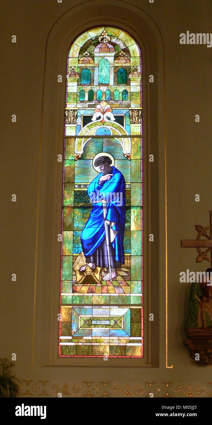 The SS Peter and Paul window in Bow Valley, St. Paul, is a stained ...