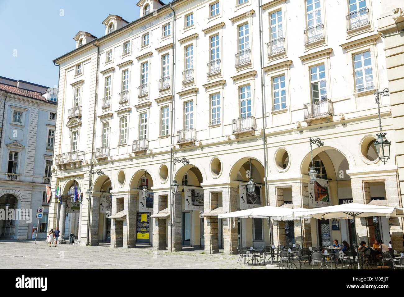 Turin, Italy: historical monuments in the city center such as ...