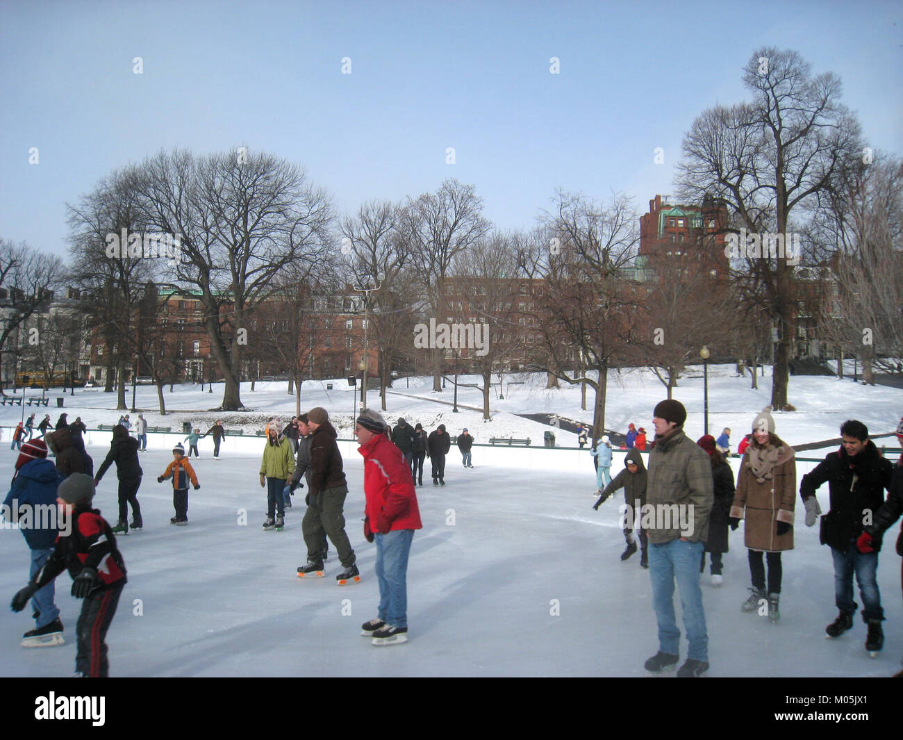 The Frog Pond in Boston Common is a popular recreational area, known ...