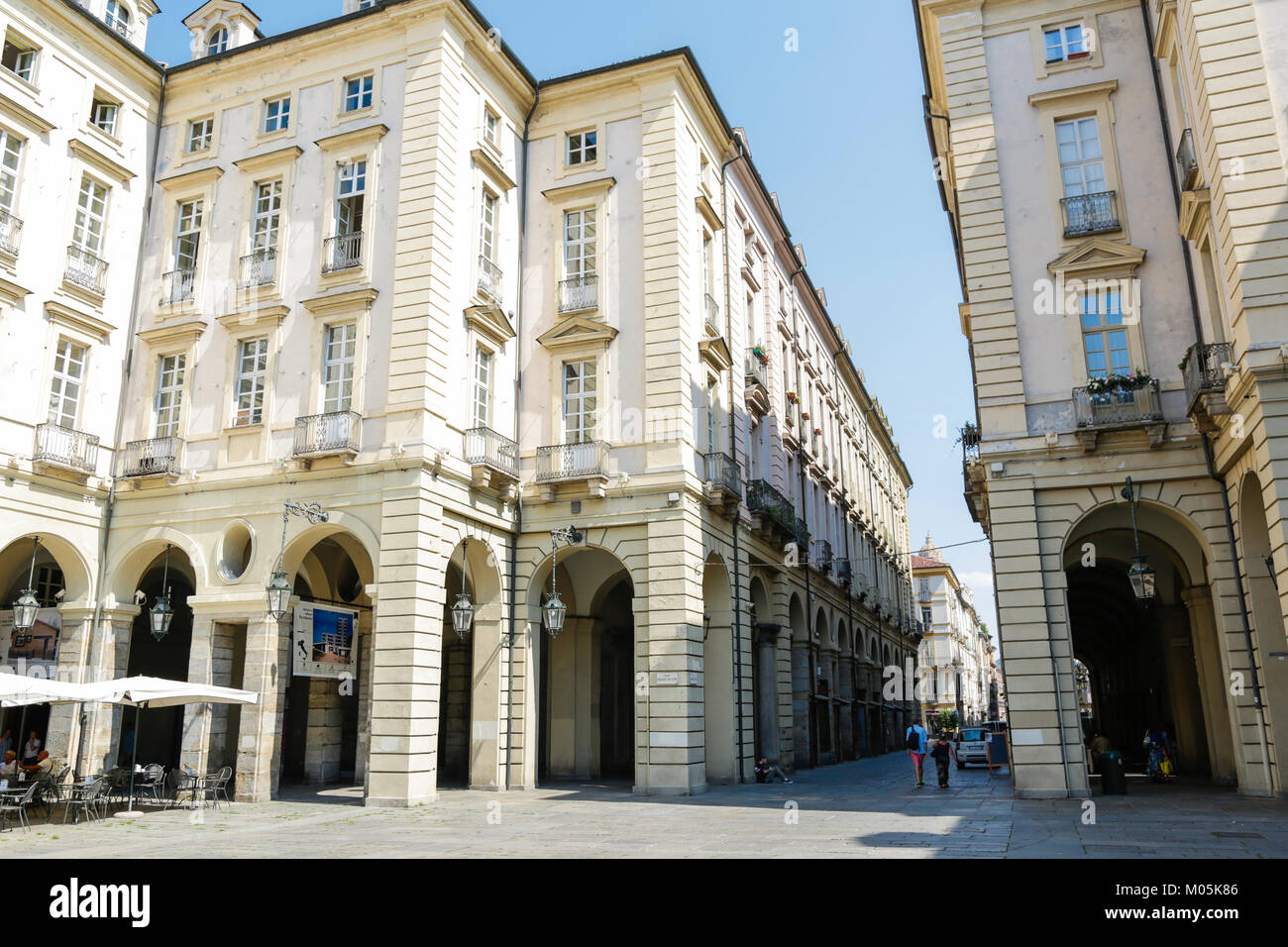 Turin, Italy: historical monuments in the city center such as ...