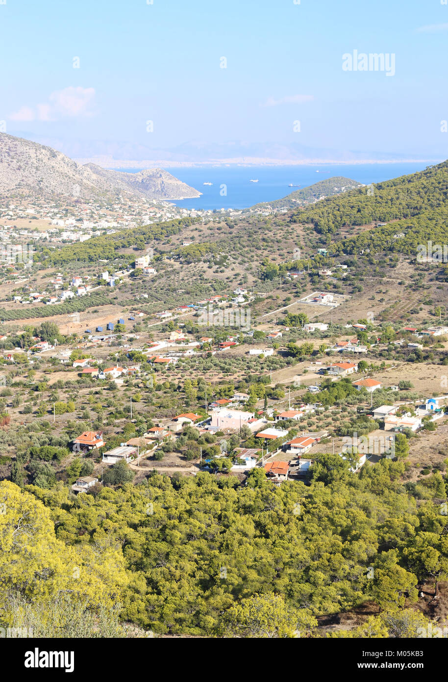 landscape of Salamis island Greece Stock Photo - Alamy