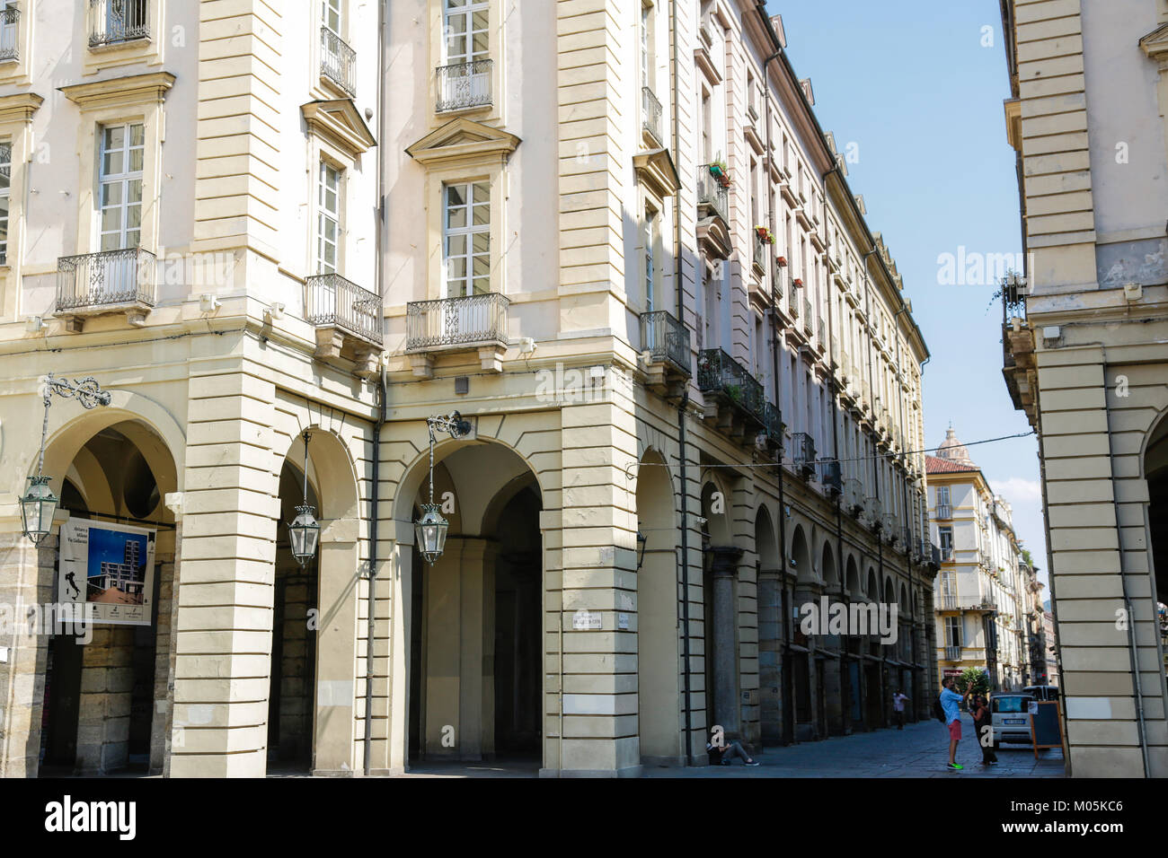 Turin, Italy: historical monuments in the city center such as ...