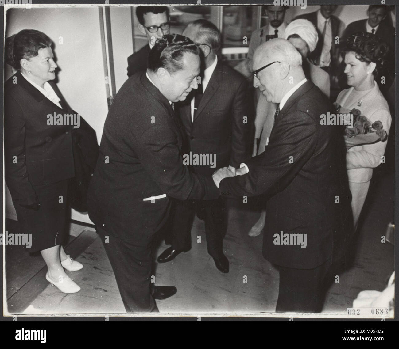 This photograph shows the Mayor of Moscow with his wife and four ...