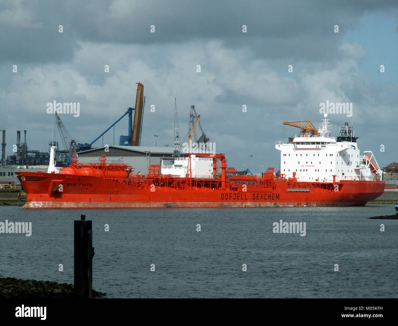 Bow Faith, a vessel identified by IMO number 9114232, is docked at the ...