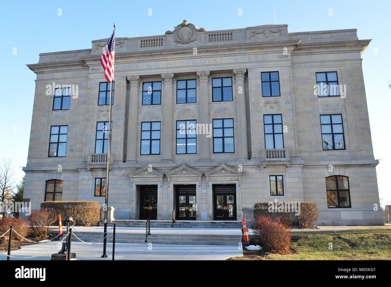 A photograph of the Brown County Courthouse in Kansas, USA, showcasing ...