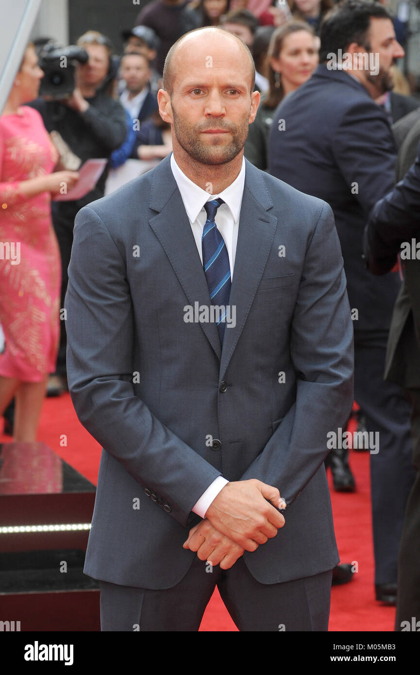 Jason Statham attends the UK Premiere of Spy at Odeon Leicester Square ...