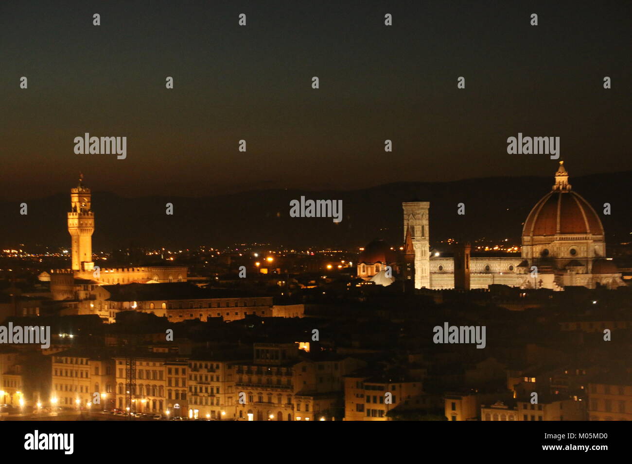 Florence at Night Stock Photo - Alamy