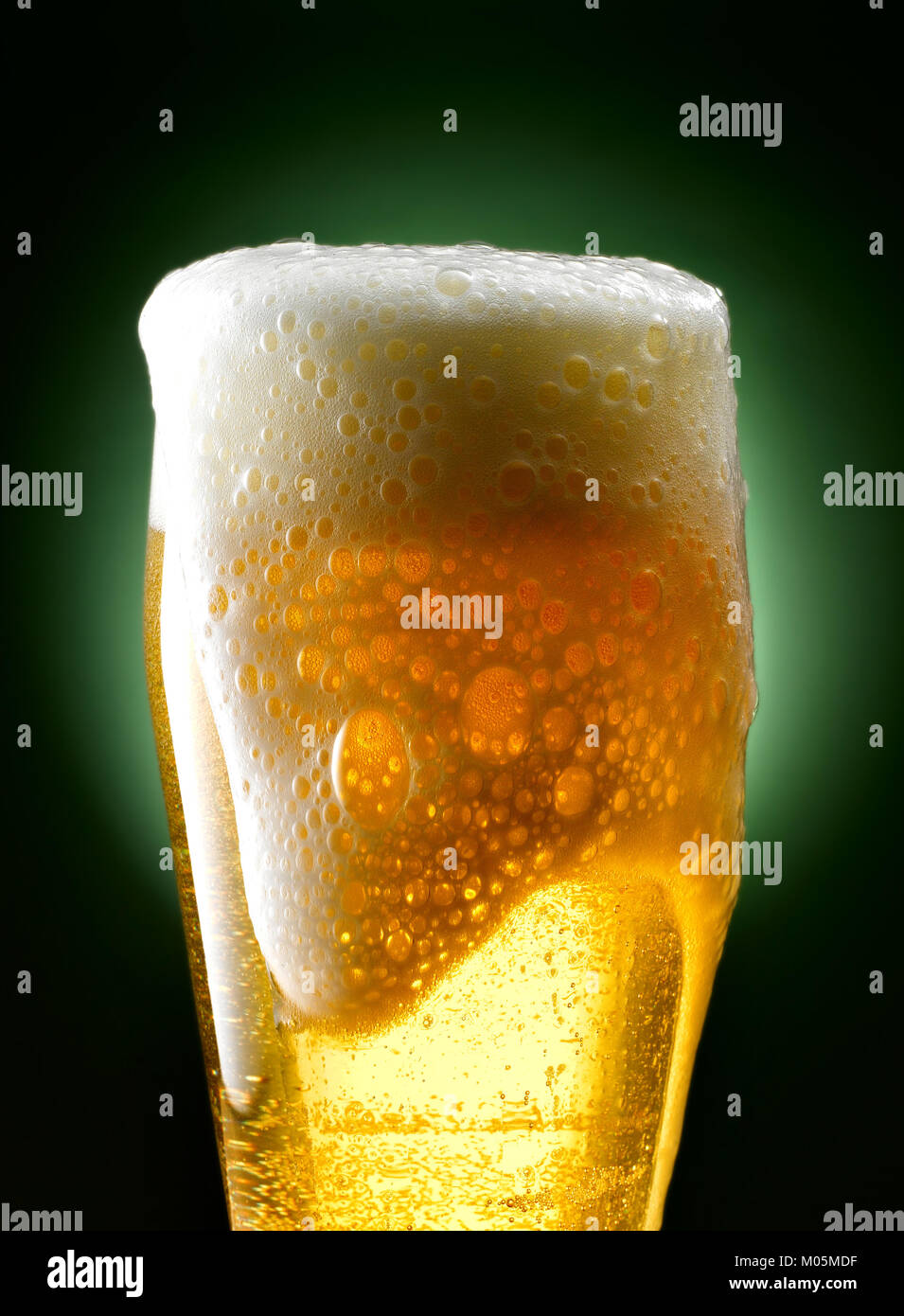 Beer poured transparent large glass hi-res stock photography and images ...