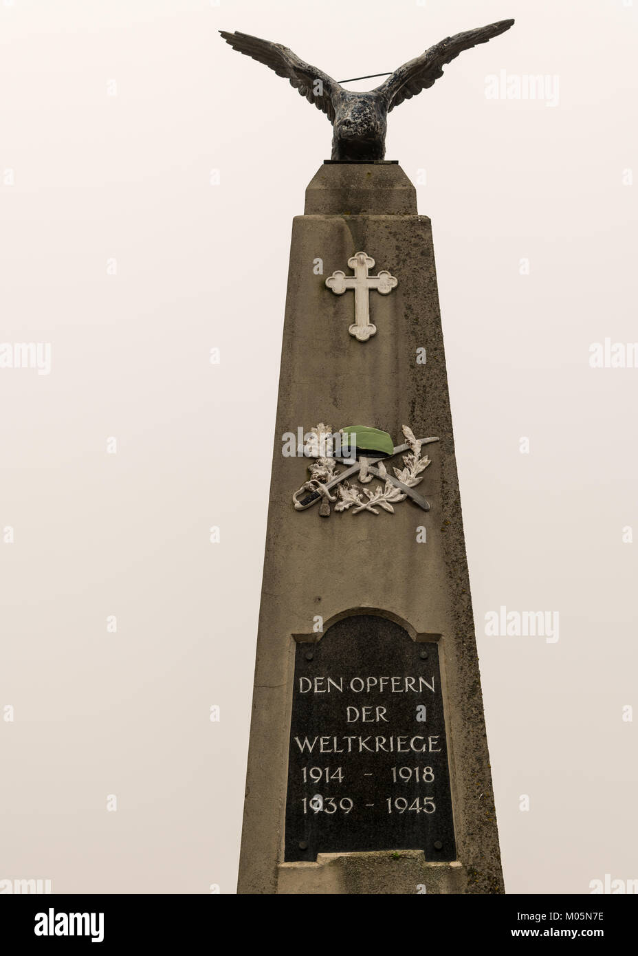 War memorial of both world wars in Fraettingsdorf, Austria (german ...