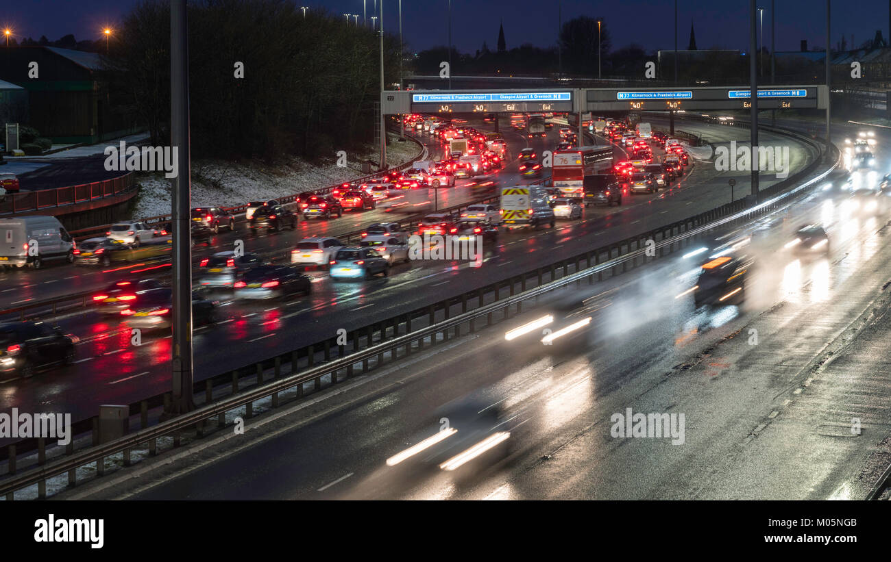 Glasgow motorway night hi-res stock photography and images - Alamy