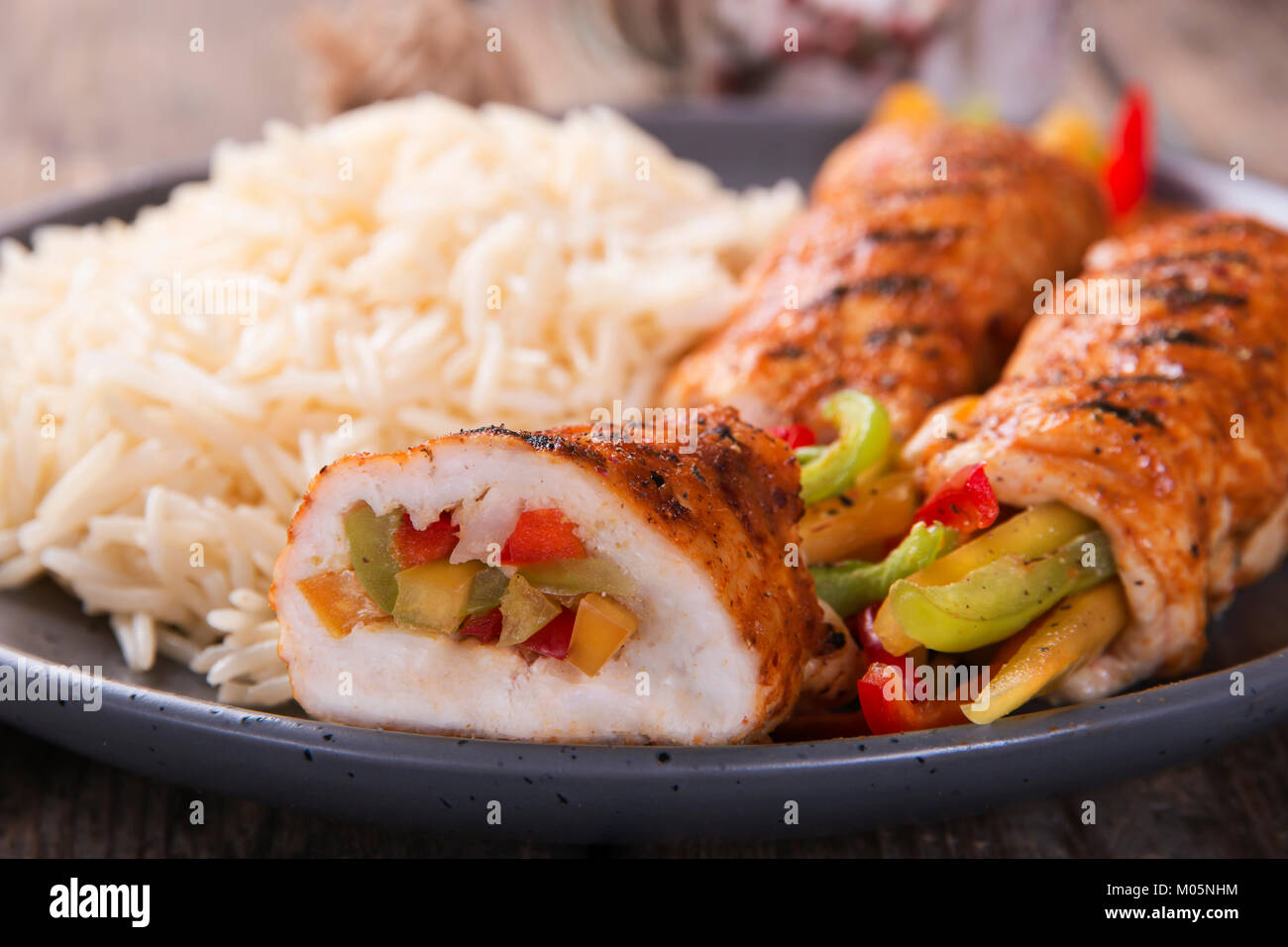 Chicken fillet rolls hi-res stock photography and images - Alamy