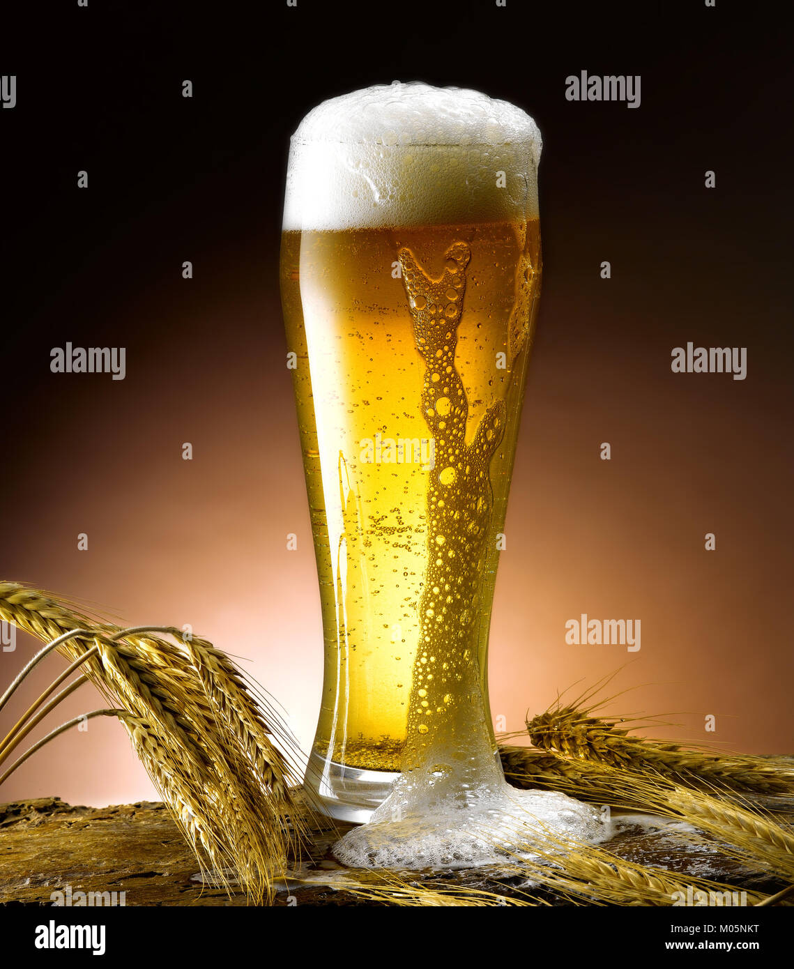 fresh beer in all its forms and in all its carbonation Stock Photo - Alamy
