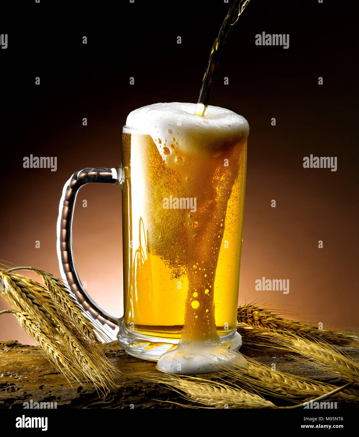fresh beer in all its forms and in all its carbonation Stock Photo - Alamy