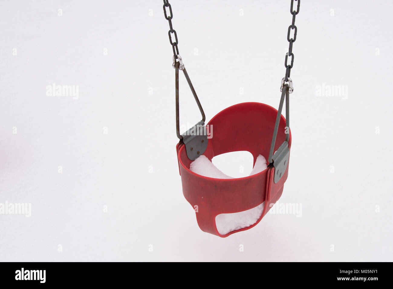 Empty swing at the playground hi-res stock photography and images - Alamy