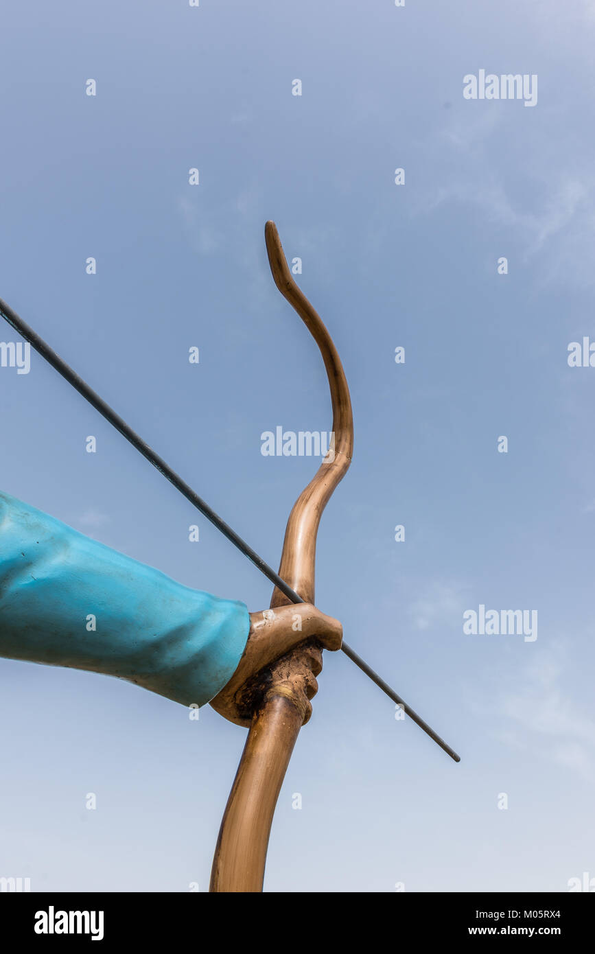 Statue of man archer in Istanbul while shooting arrow,Turkey.ISTANBUL ...