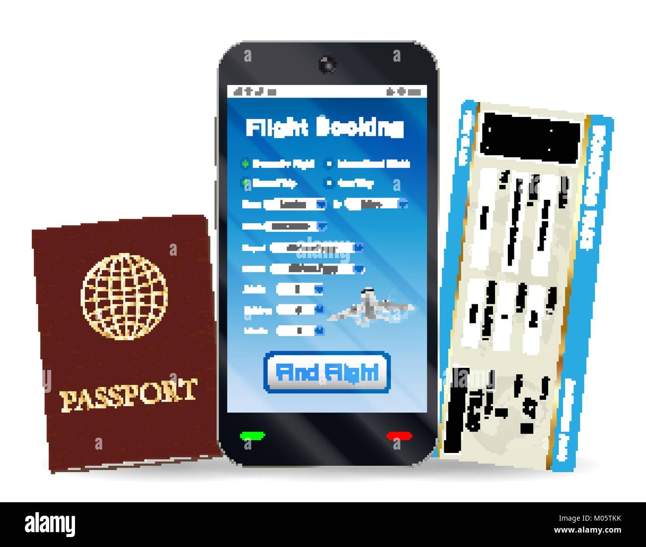 Airport boarding sign Stock Vector Images - Alamy