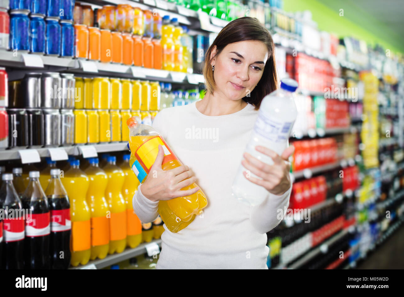 Choosing a juice drink hi-res stock photography and images - Alamy