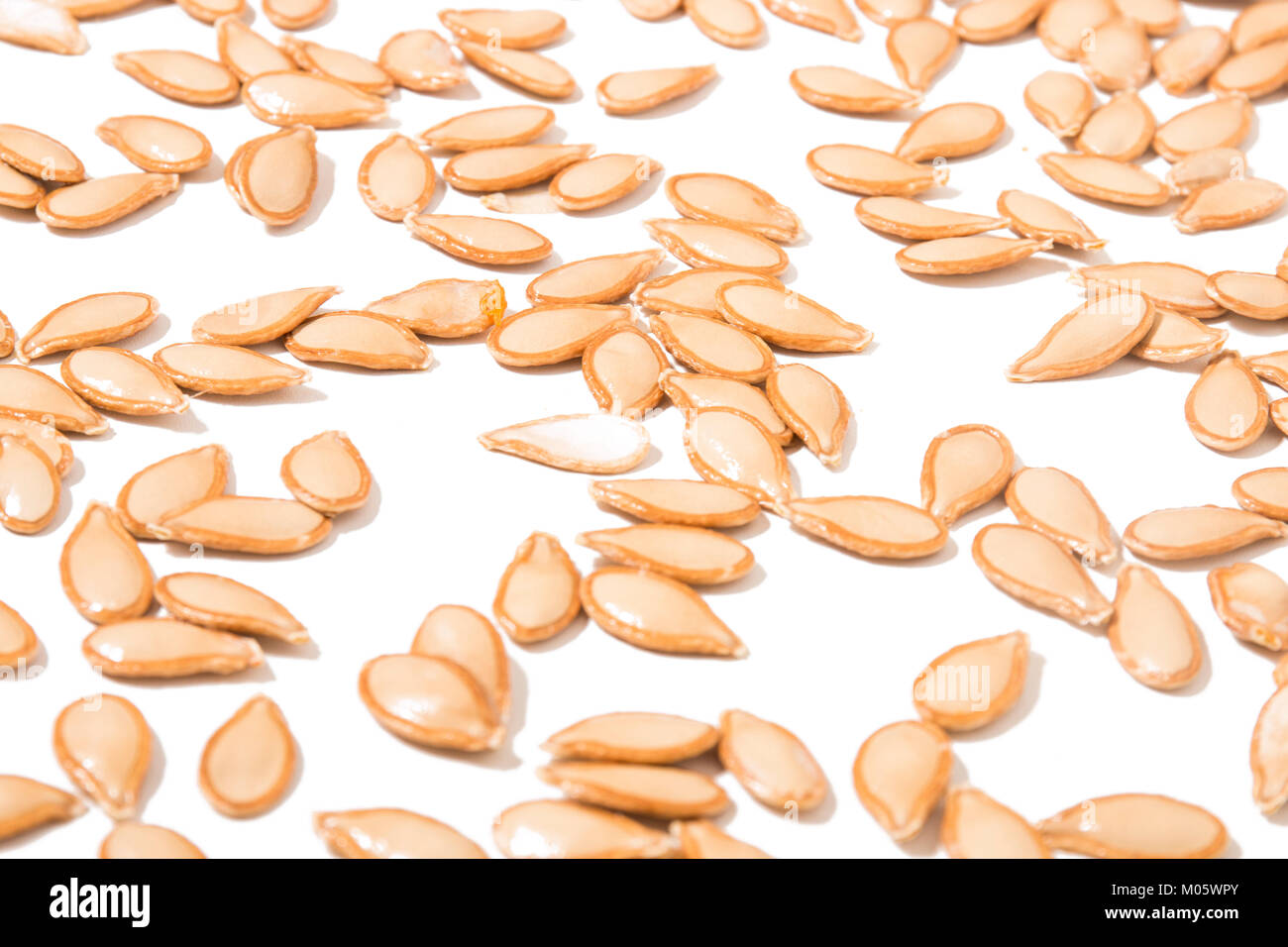 Big orange pumpkin Cucurbita Maxima seeds isolated on a white ...