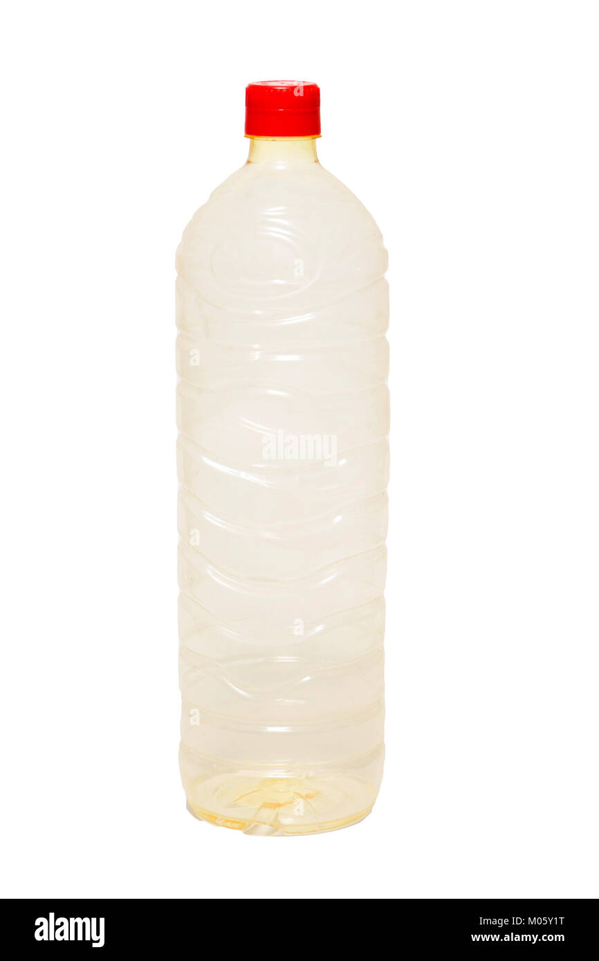 empty cooking oil bottle isolated on a white background Stock Photo - Alamy