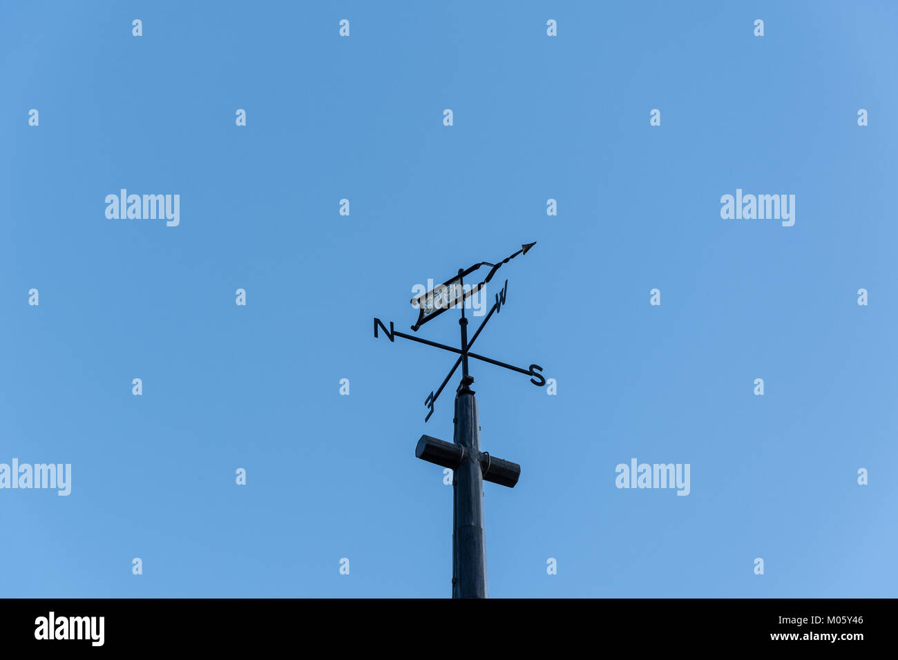 The wind vane on Southease Church Stock Photo - Alamy