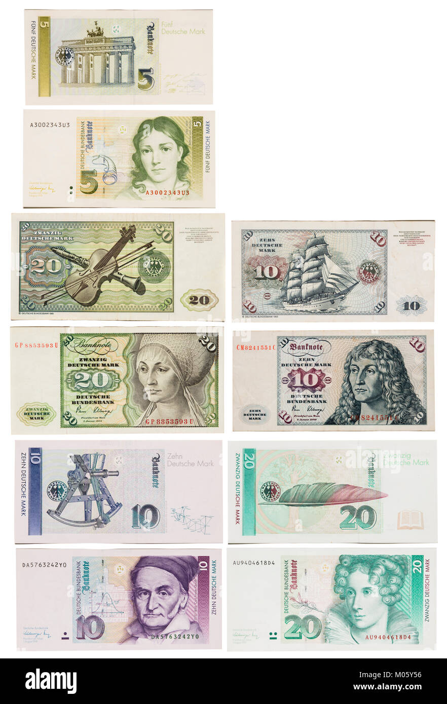 Vintage german bank note hi-res stock photography and images - Alamy