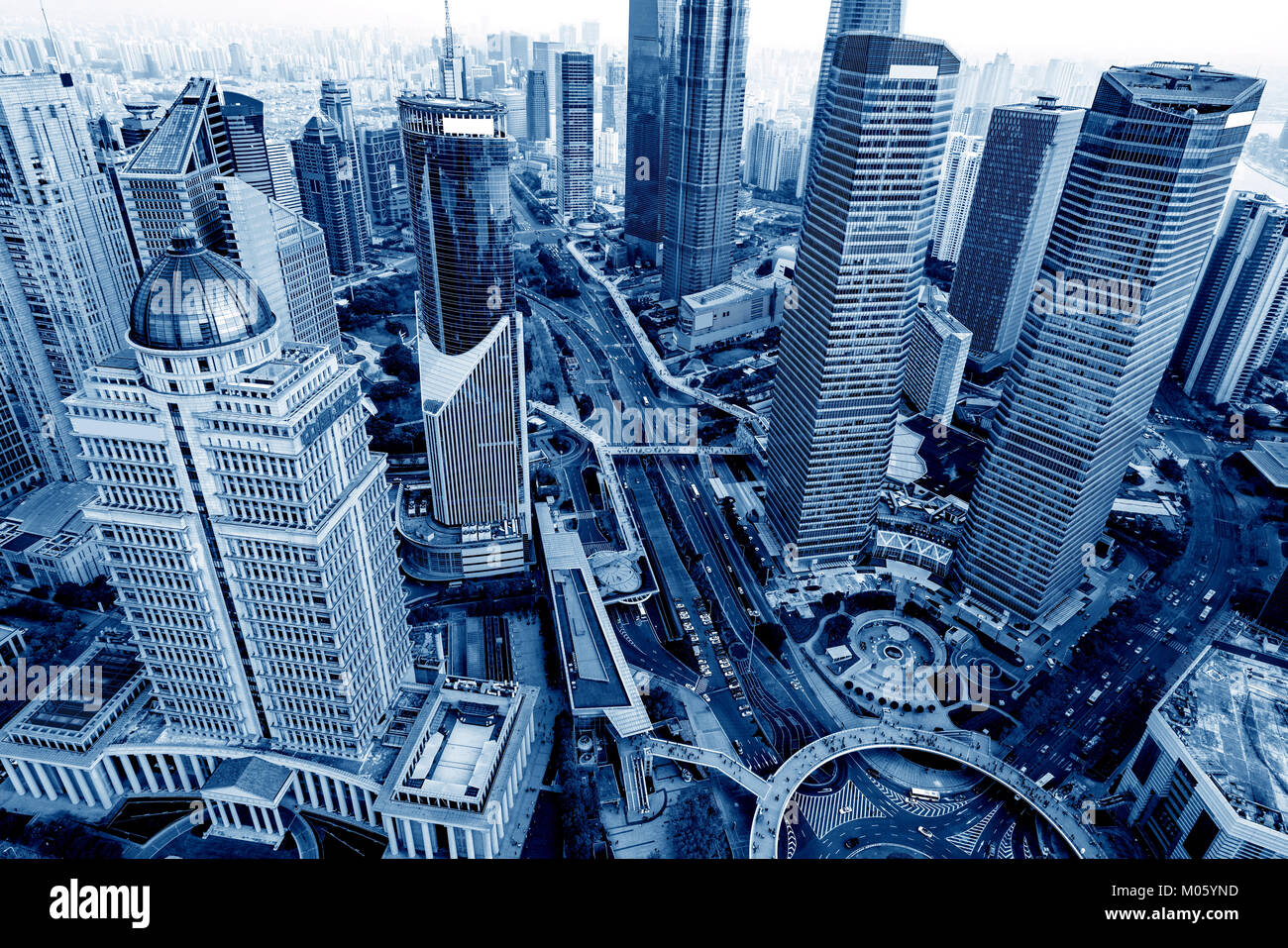 Modern skyscrapers of the metropolis, Shanghai, China Stock Photo - Alamy