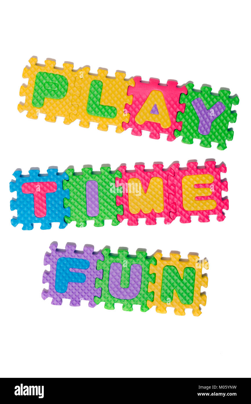 Time letters word spell Cut Out Stock Images & Pictures - Alamy