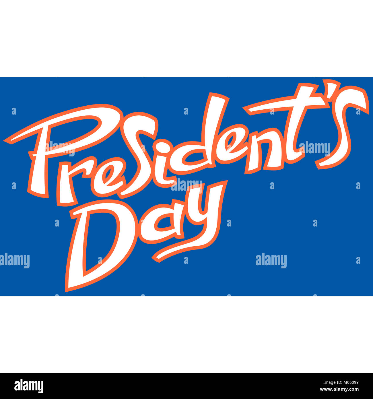 president day lettering vector illustration flat style Stock Photo - Alamy